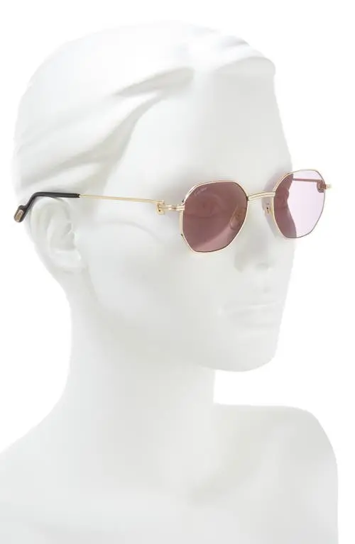 Cartier Octagon Frame Sunglasses - Dark Gold