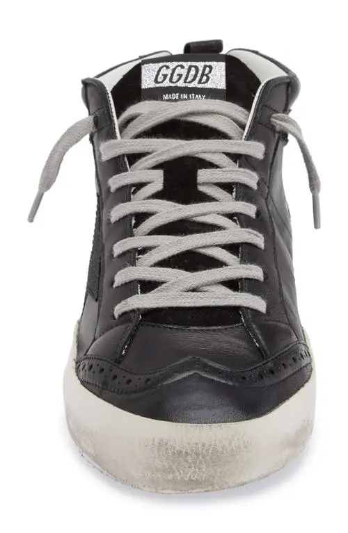 GOLDEN GOOSE Mid Star Sneaker - Black
