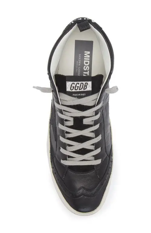 GOLDEN GOOSE Mid Star Sneaker - Black