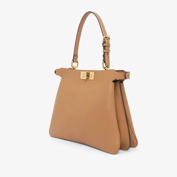 Fendi Peekaboo Soft Medium Bag - Beige