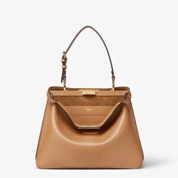 Fendi Peekaboo Soft Medium Bag - Beige