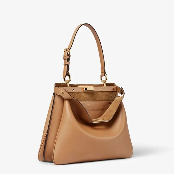 Fendi Peekaboo Soft Medium Bag - Beige
