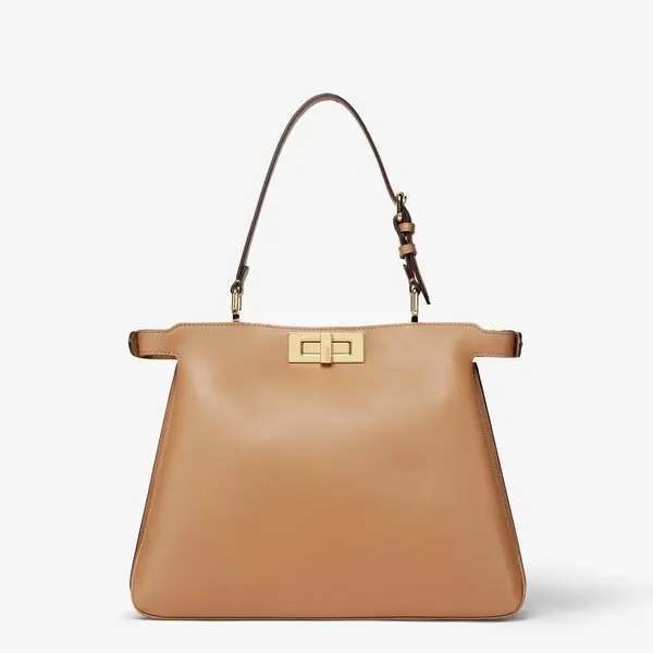 Fendi Peekaboo Soft Medium Bag - Beige