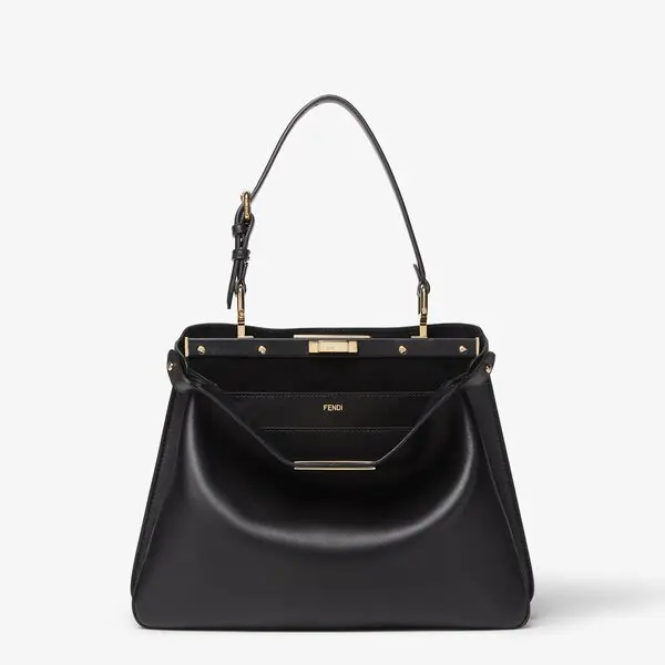 Fendi Peekaboo Soft Medium Bag - Black