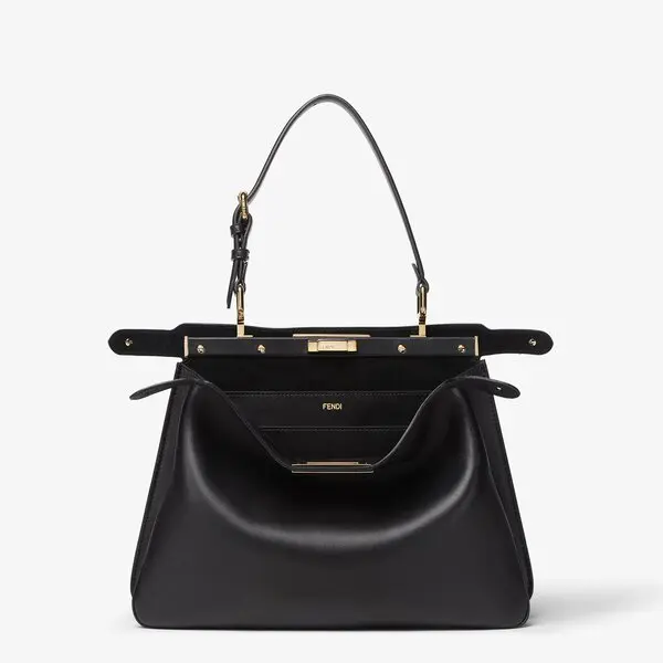 Fendi Peekaboo Soft Medium Bag - Black
