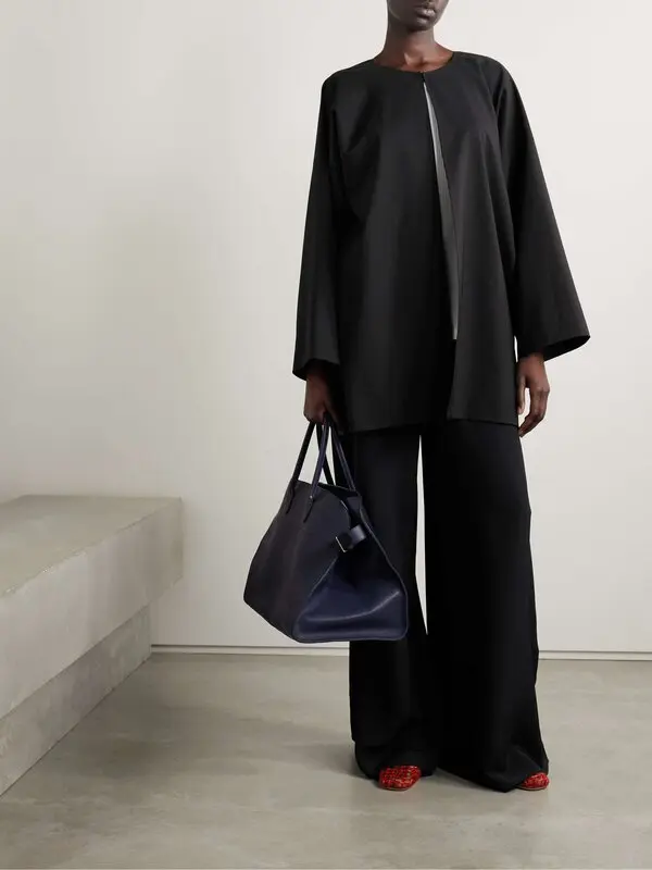 THE ROW Raj Wool-crepe Jacket