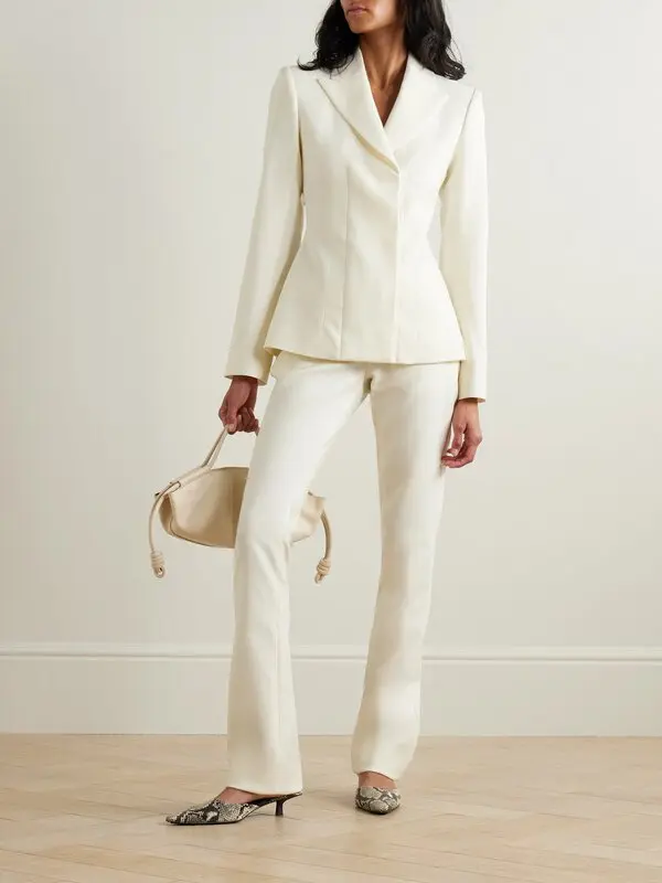 Acne Studios Wool-blend Twill Flared Pants