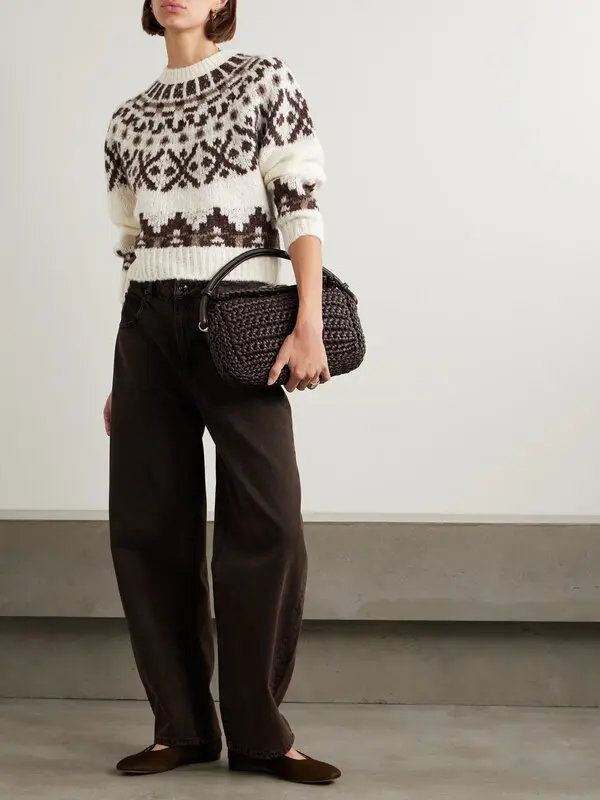 FRAME Fair Isle Alpaca-blend Sweater