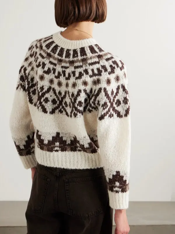 FRAME Fair Isle Alpaca-blend Sweater