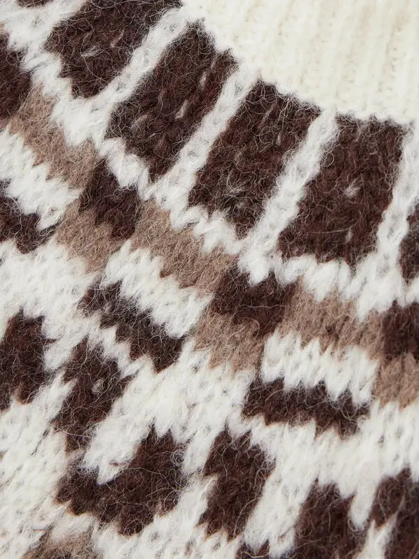 FRAME Fair Isle Alpaca-blend Sweater