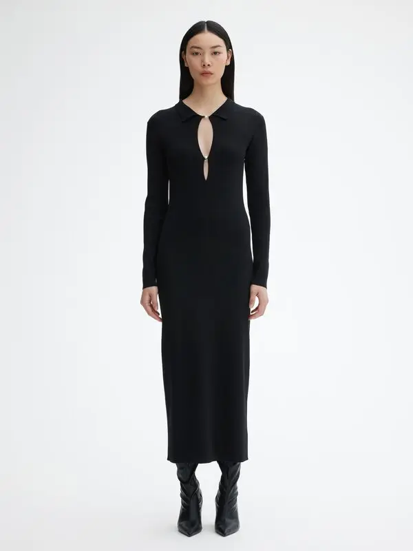 HOUSE OF DAGMAR Pearl Button Dress