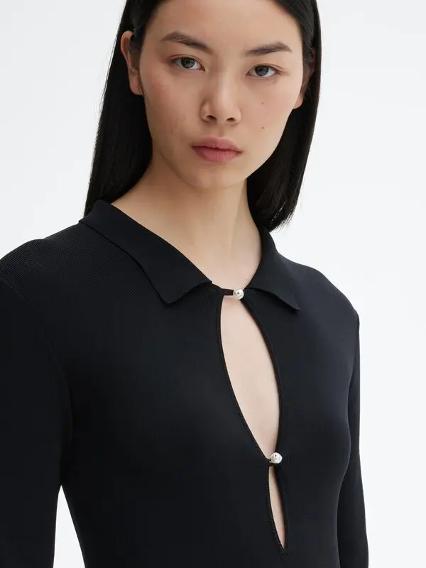 HOUSE OF DAGMAR Pearl Button Dress