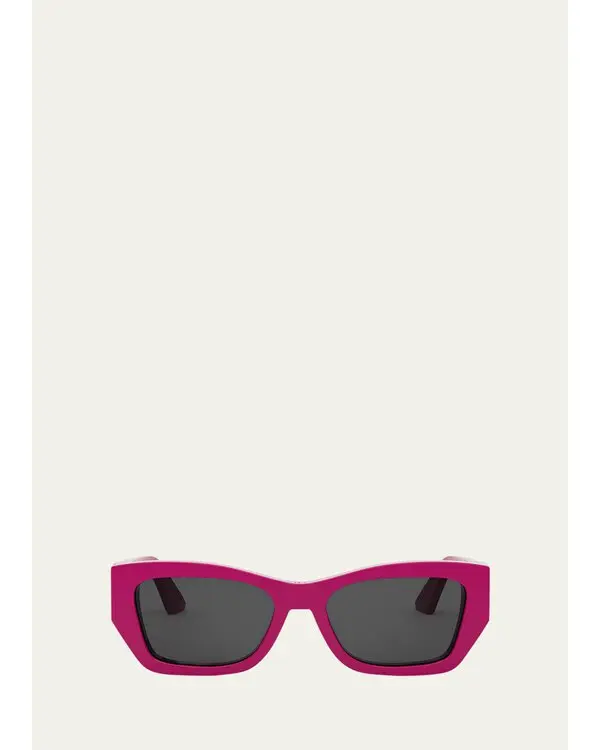 Dior Missdior S1i Rectangle Sunglasses - Pink/smoke