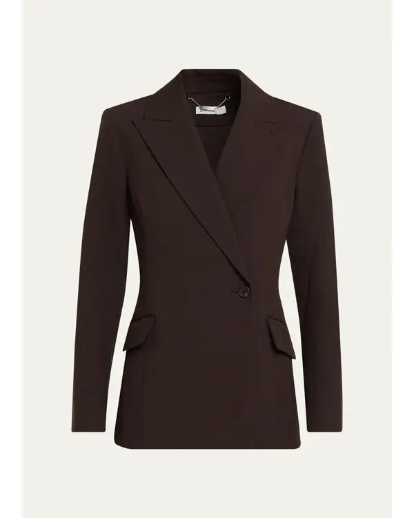 Simkhai Surabhi Hourglass Blazer - Chocolate