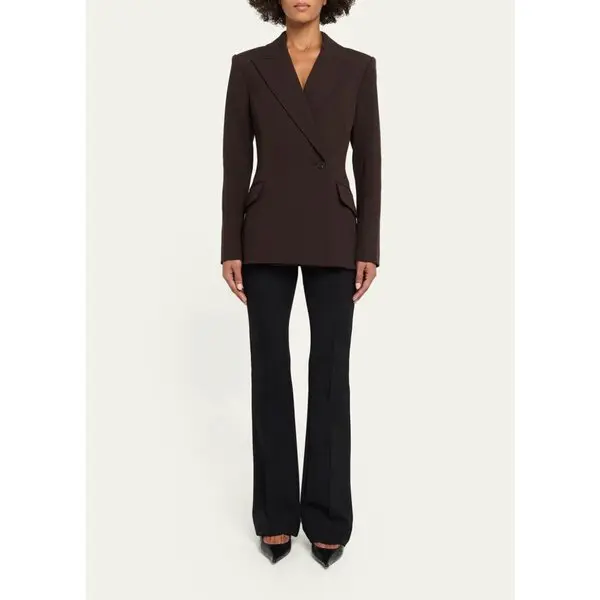 Simkhai Surabhi Hourglass Blazer - Chocolate