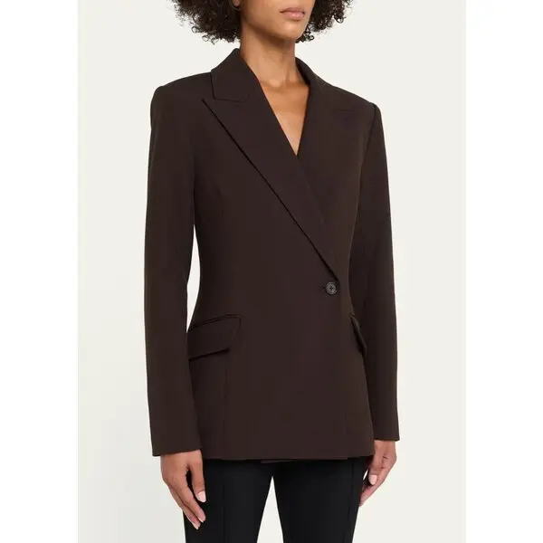 Simkhai Surabhi Hourglass Blazer - Chocolate