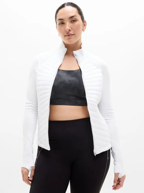 Athleta Flurry Force Insulated Primaloft Jacket - Bright White