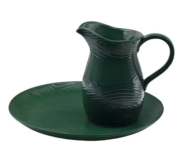 TEMP-TATIONS Woodland Nostalgic Pitcher And Platter Set - One-color