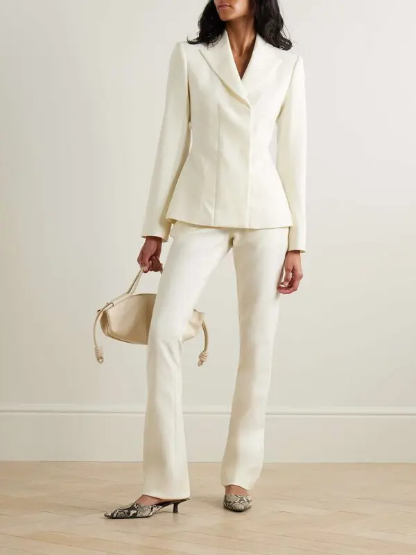 Acne Studios Wool-blend Twill Flared Pants