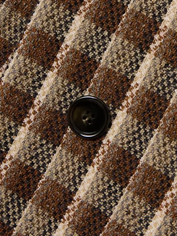 Acne Studios Checked Tweed Tailored Coat