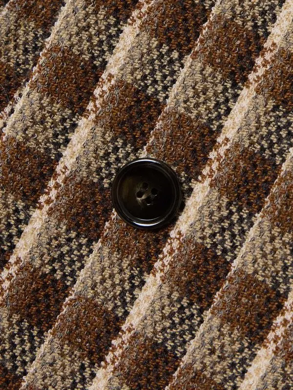 Acne Studios Checked Tweed Tailored Coat