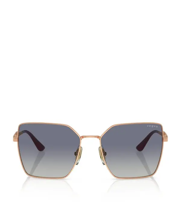 VOGUE Metal Square Sunglasses - Gold
