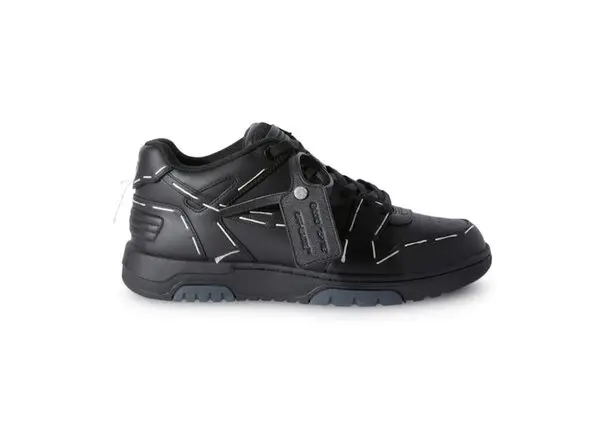 Off-White Out Of Office Low Tops With Sartorial Stitching - Black/white