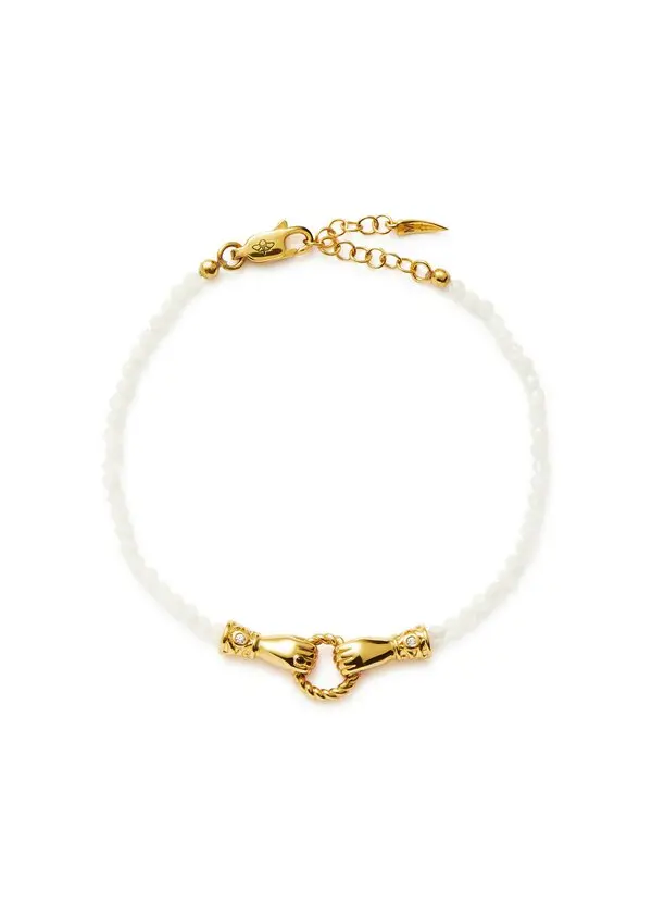 MISSOMA X Harris Reed In Good Hands Beaded Bracelet - White