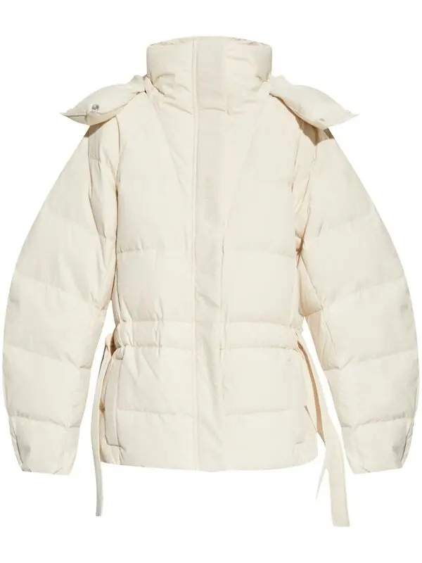 GANNI Embossed Logo Puffer Jacket
