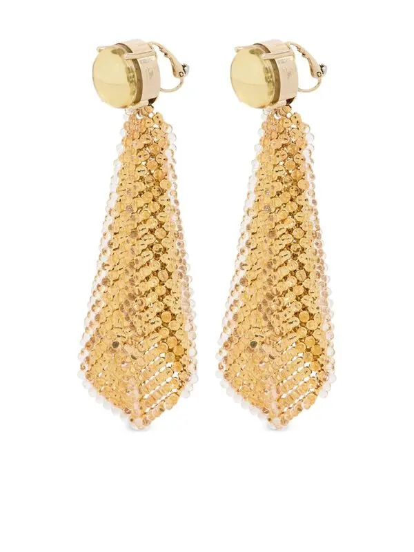 Rabanne Chainmail Dangle Earrings - Gold