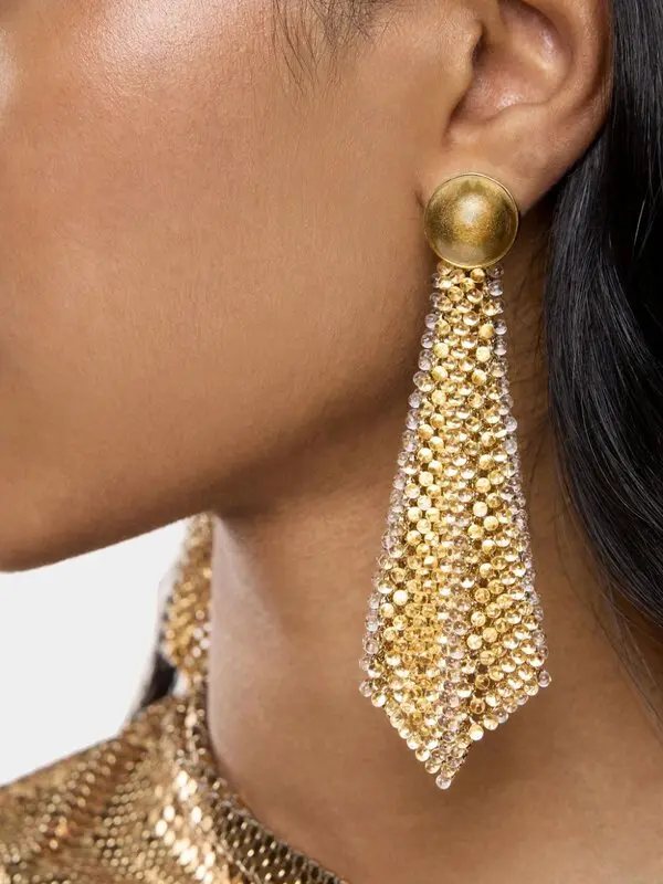 Rabanne Chainmail Dangle Earrings - Gold