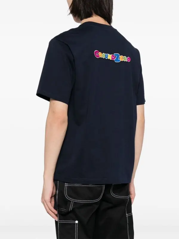 GROUND ZERO Logo-print Cotton T-shirt