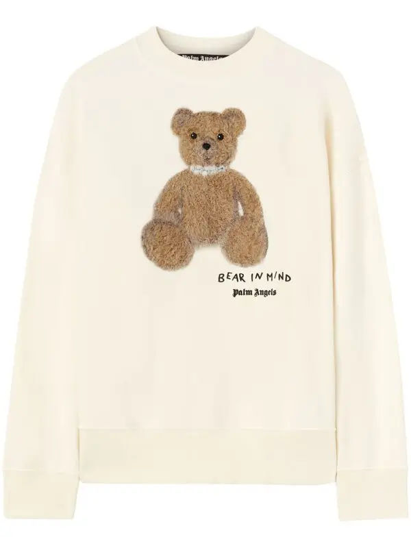 Palm Angels Bear In Mind Sweatshirt - Neutrals