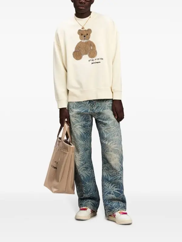 Palm Angels Bear In Mind Sweatshirt - Neutrals