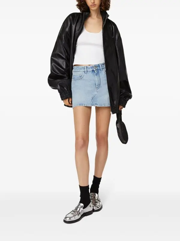 Gcds Denim Mini Skirt - Blue