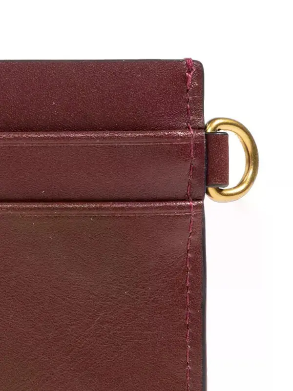 Isabel Marant Étoile Oskan Leather Card Holder - Red