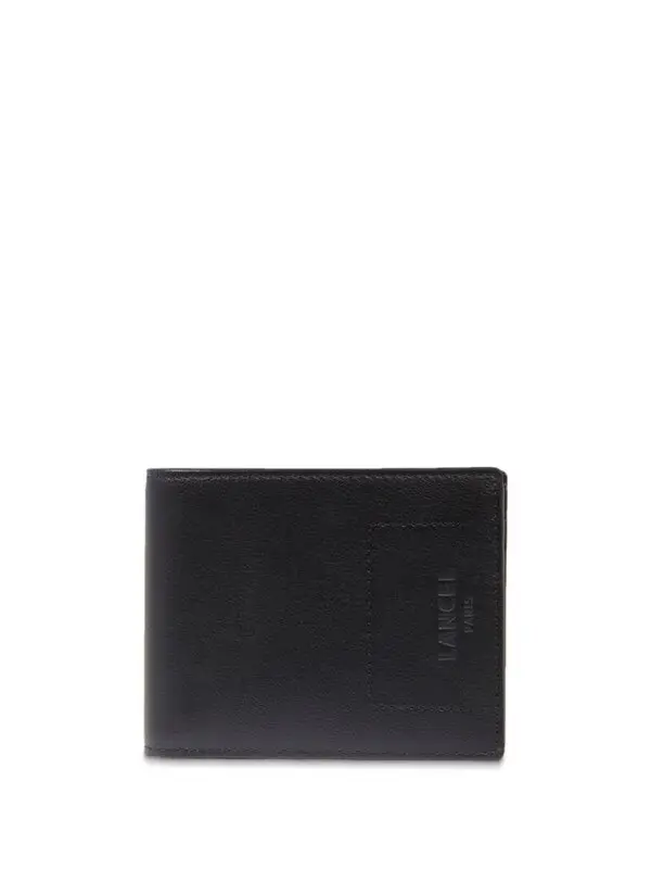 LANCEL 8cc Bi-fold Leather Wallet - Black