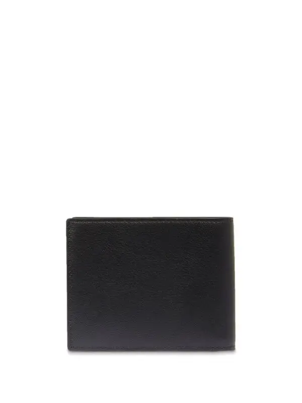 LANCEL 8cc Bi-fold Leather Wallet - Black