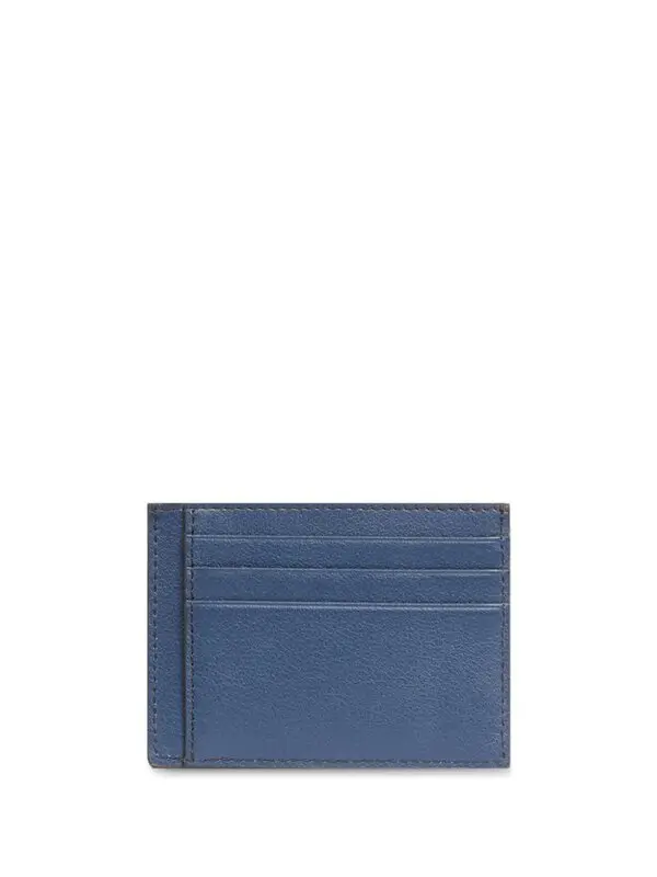 LANCEL 6cc Logo-stamp Leather Card Holder