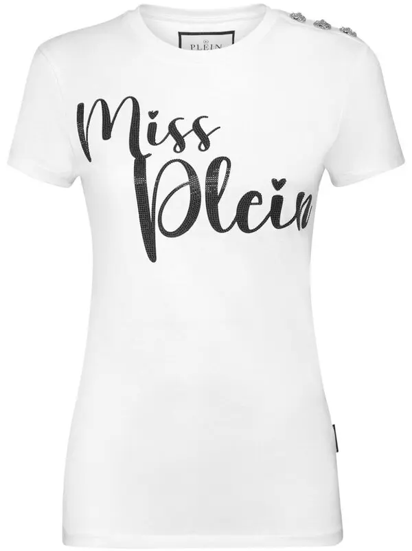 Philipp Plein Slogan Print T-shirt - White