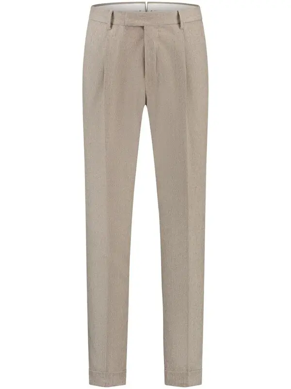 PT TORINO Pressed Crease Trousers - Neutrals