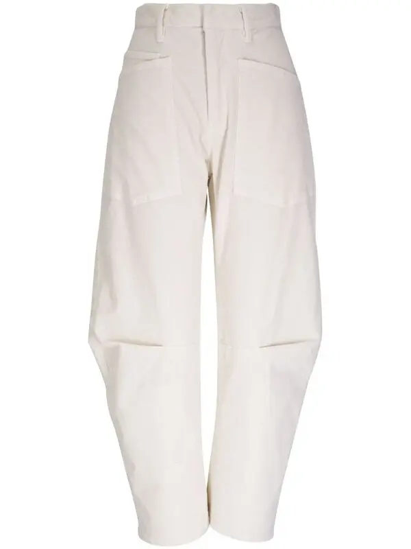 NILI LOTAN Dart-detailing Trousers - Neutrals