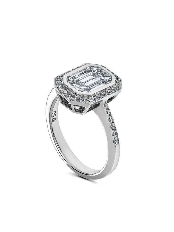 JEWELS AFICIONADO 18kt White Gold Diamond Ring - Silver