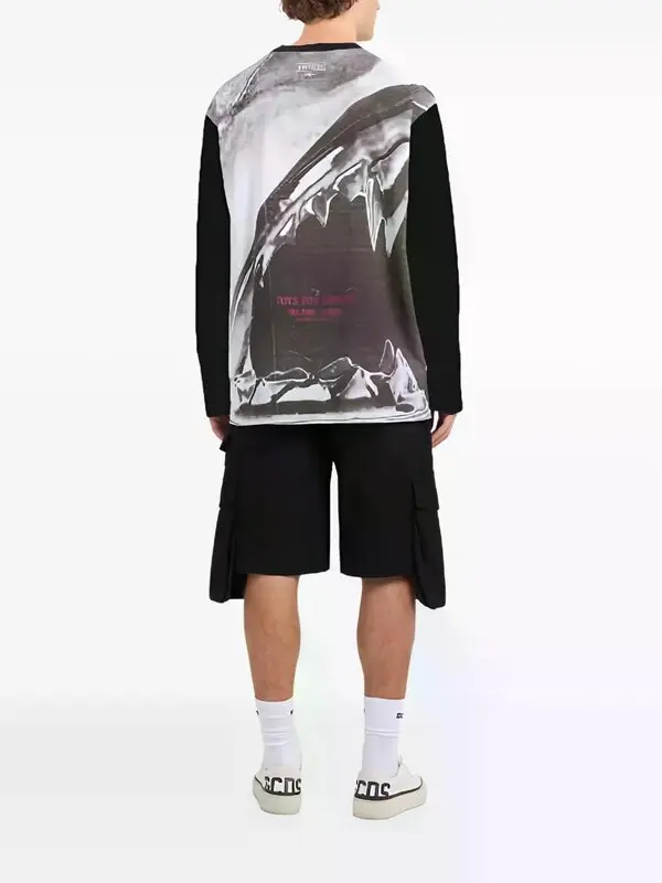 Gcds Dracula-print Long Sleeve T-shirt