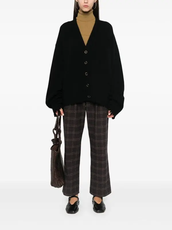 UMA WANG Cashmere Knit Cardigan - Black
