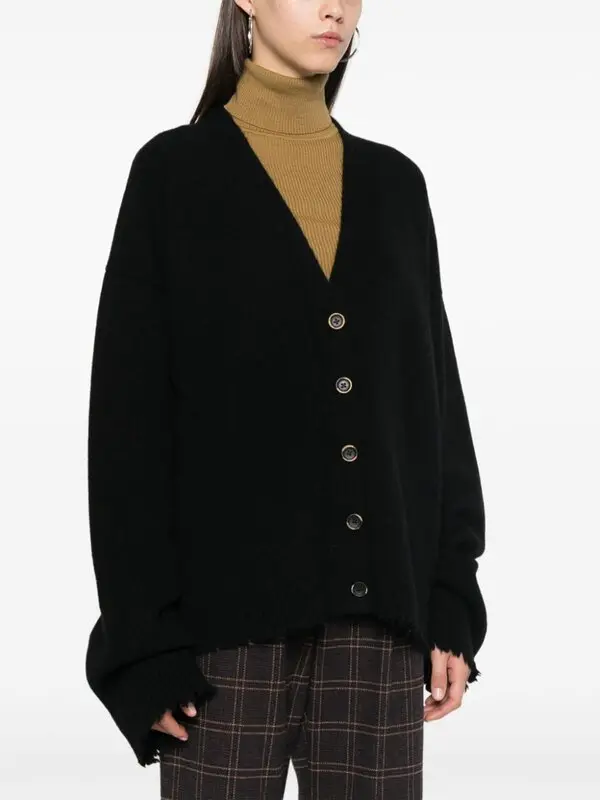 UMA WANG Cashmere Knit Cardigan - Black