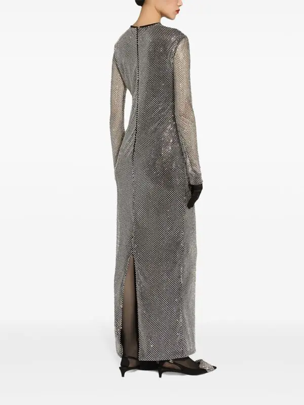 Dolce & Gabbana Crystal-embellished Dress - Silver