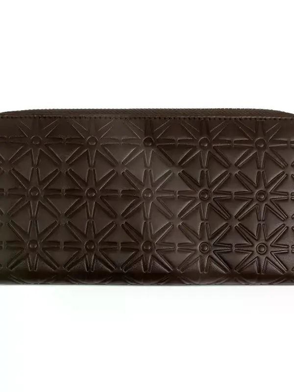 Comme Des Garçons Monogram-pattern Leather Wallet