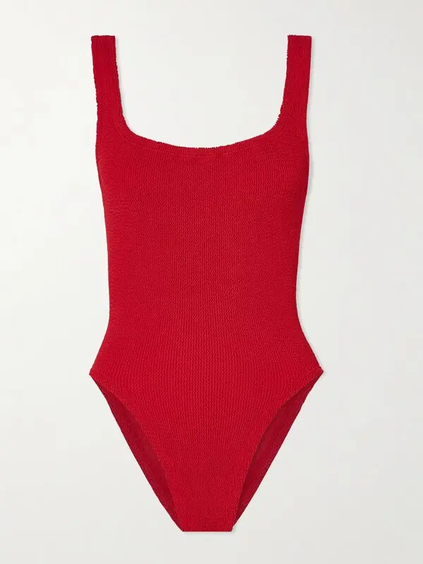 Hunza G Square Neck Swimsuit - Red