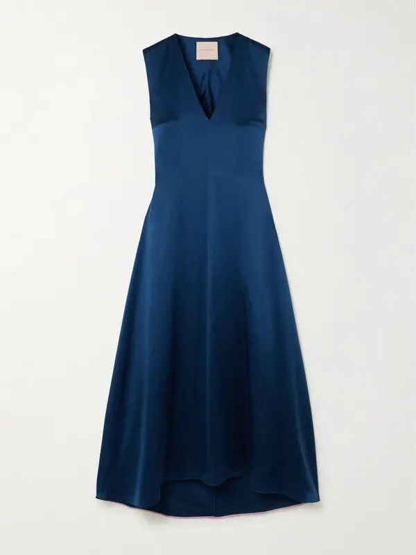 ROKSANDA Nuria Twisted Silk-satin Midi Dress